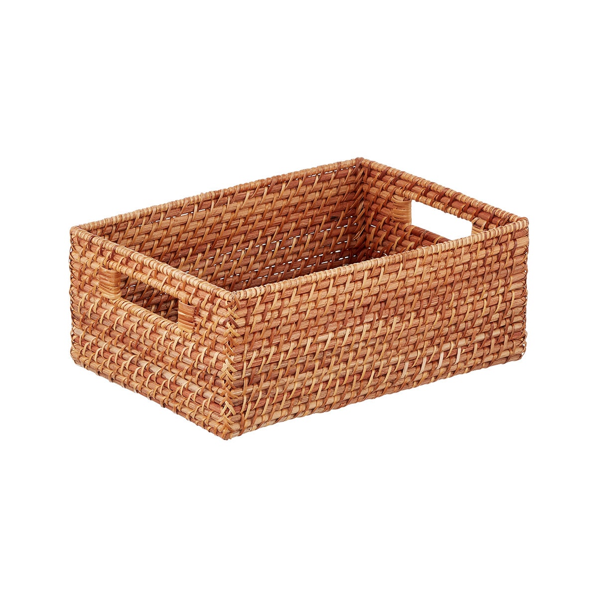 Rattan Storage Bins with Handles | The Container Store