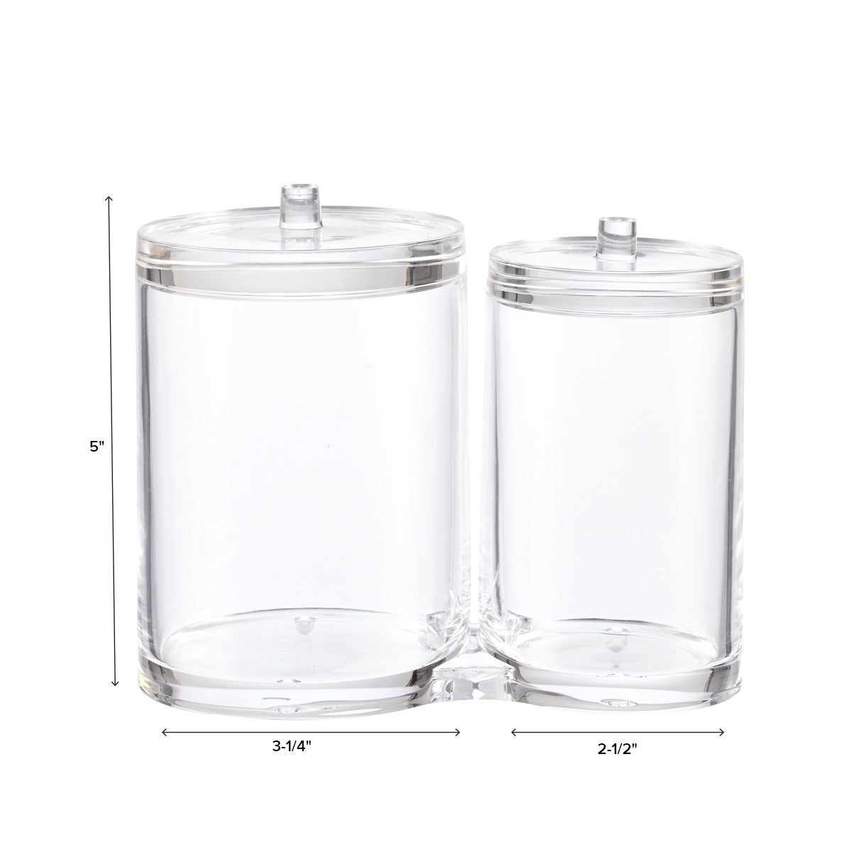 Acrylic Dual Canister Set | The Container Store