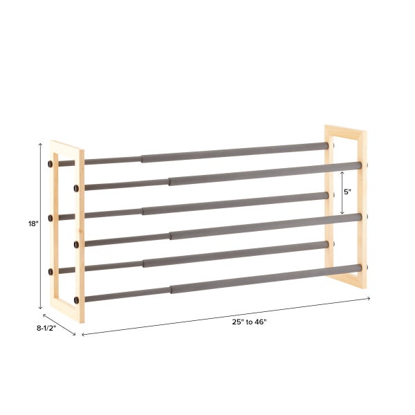 3-Tier Grippy Shoe Rack | The Container Store