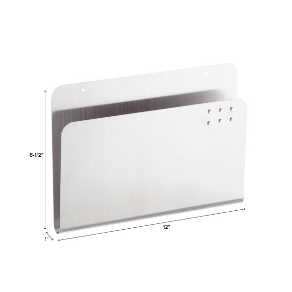 Three by Three Stainless Steel Wall Pocket With Magnets | The Container ...
