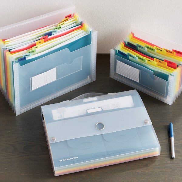 The Container Store 6-Pocket Cascading Letter File Wall Organizer | The ...