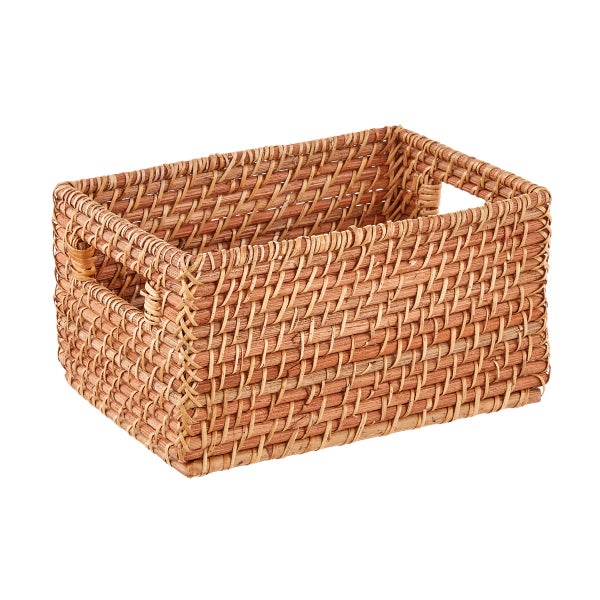 Rattan Storage Bins with Handles | The Container Store