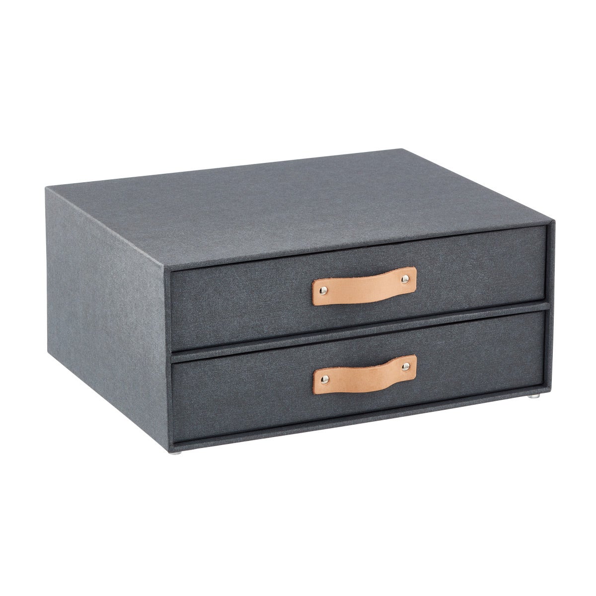 Bigso Boden Navy Paper Drawers | The Container Store