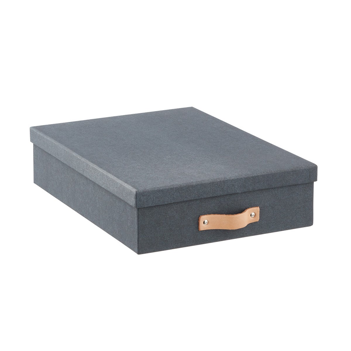 Bigso Boden Navy Office Storage Boxes | The Container Store