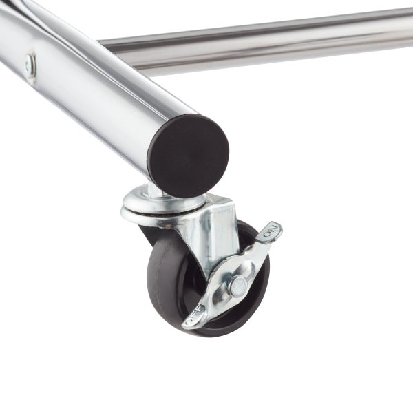 Double Hang Chrome Garment Rack | The Container Store