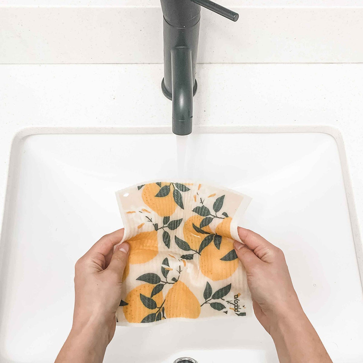 Papaya Reusable Paper Towels Hook The Container Store papaya-reusable-paper-towels-hook-the-container-store