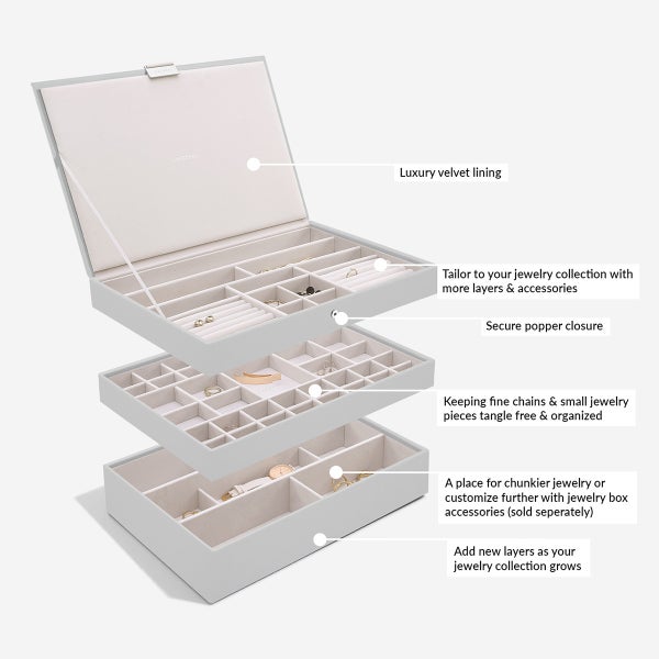 Stackers Supersize Jewelry Box Set of 3 | The Container Store