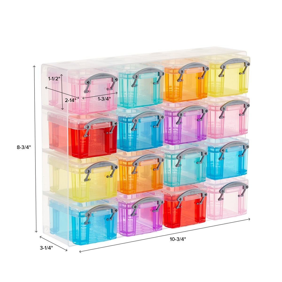 16-Latch Box Small Parts Organizer | The Container Store