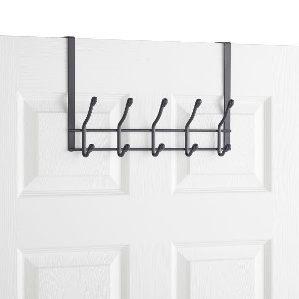 Over the Door 5-Hook Rack | The Container Store