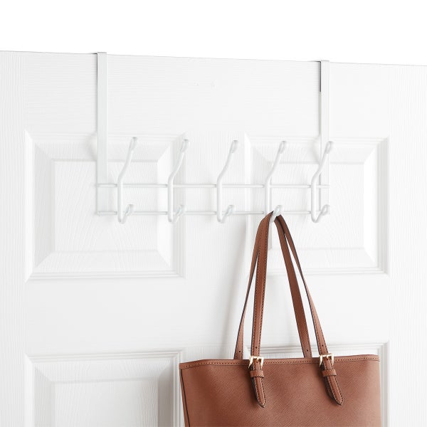 Over the Door 5-Hook Rack | The Container Store
