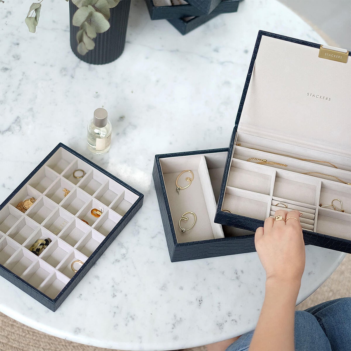 Stackers Classic Jewelry Box Set of 3 | The Container Store