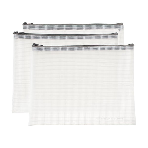 The Container Store Letter-Size Pouch Set Pkg/3 | The Container Store