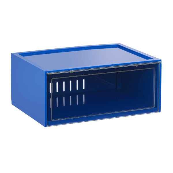 Side Profile Drop-Front Shoe Box Case of 4 | The Container Store