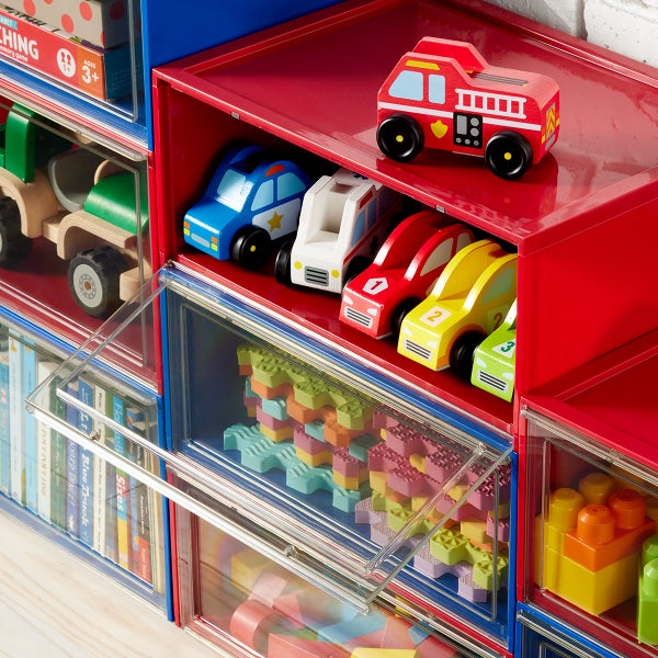 Side Profile Drop-Front Shoe Box Case of 4 | The Container Store