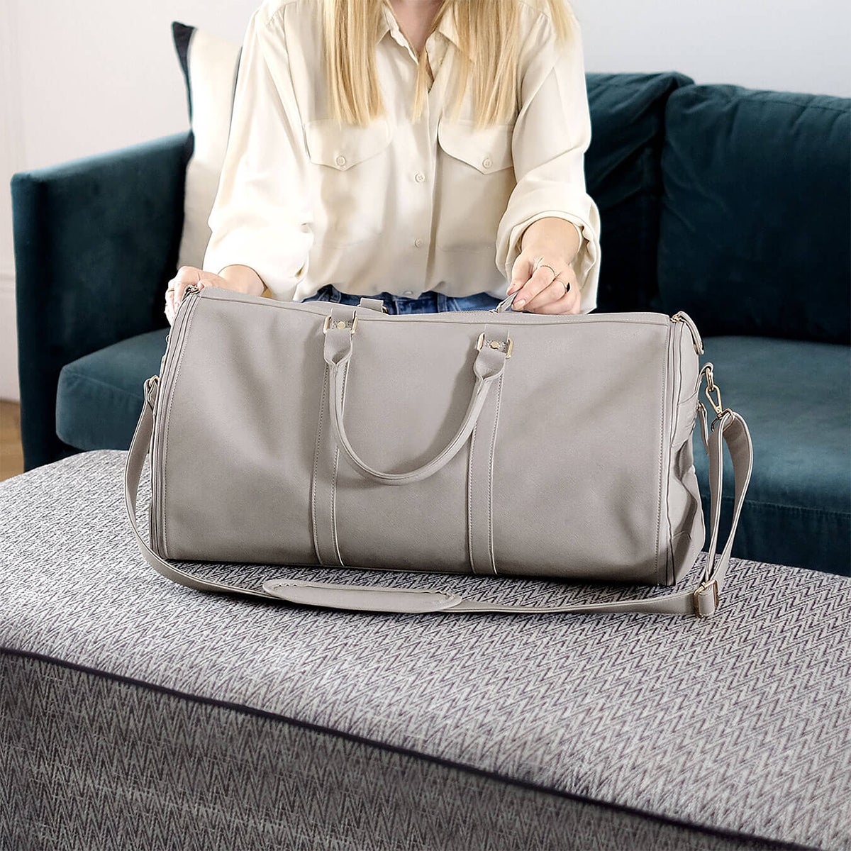 Stackers Weekender Garment Bag | The Container Store