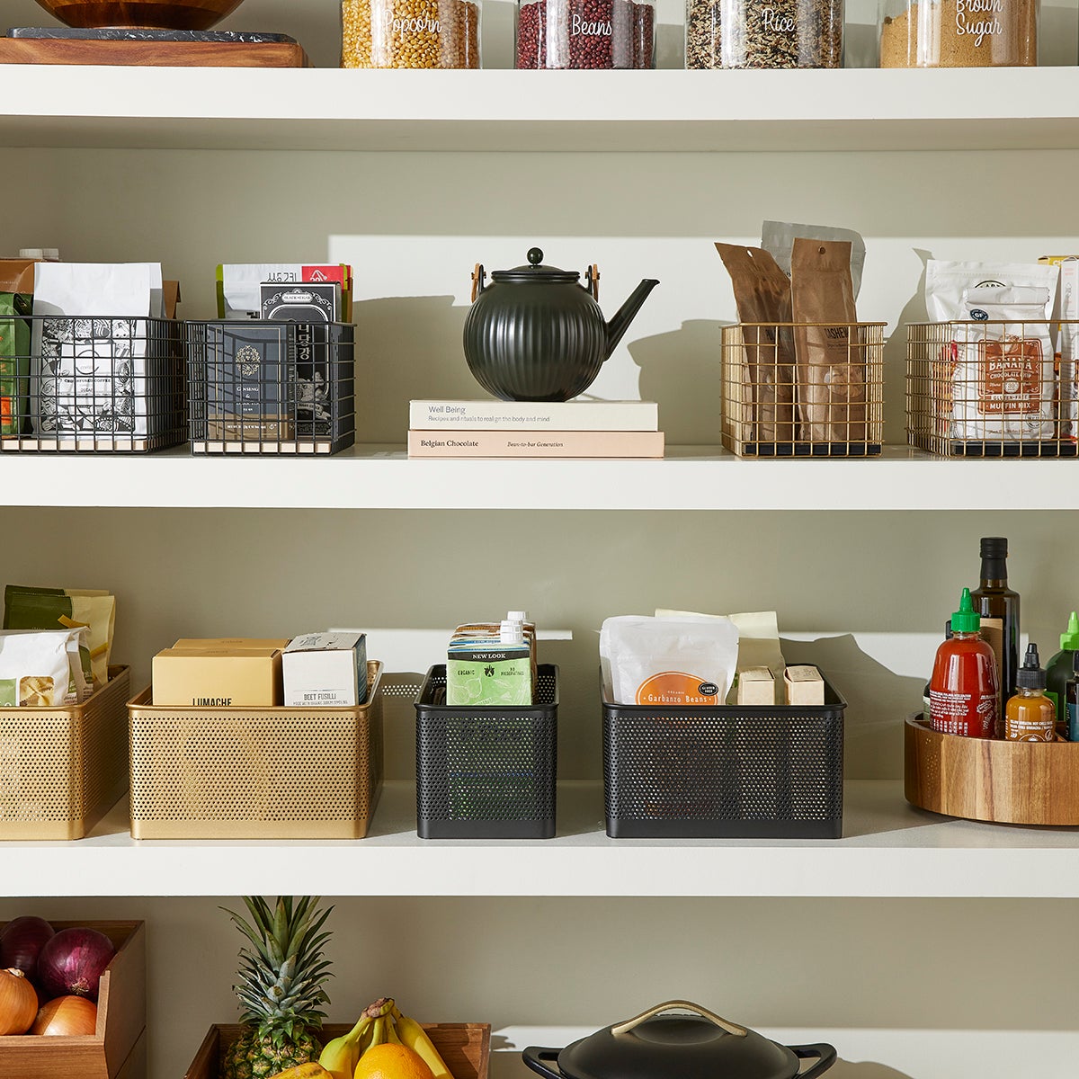 Maddox Wire Grid Bins | The Container Store