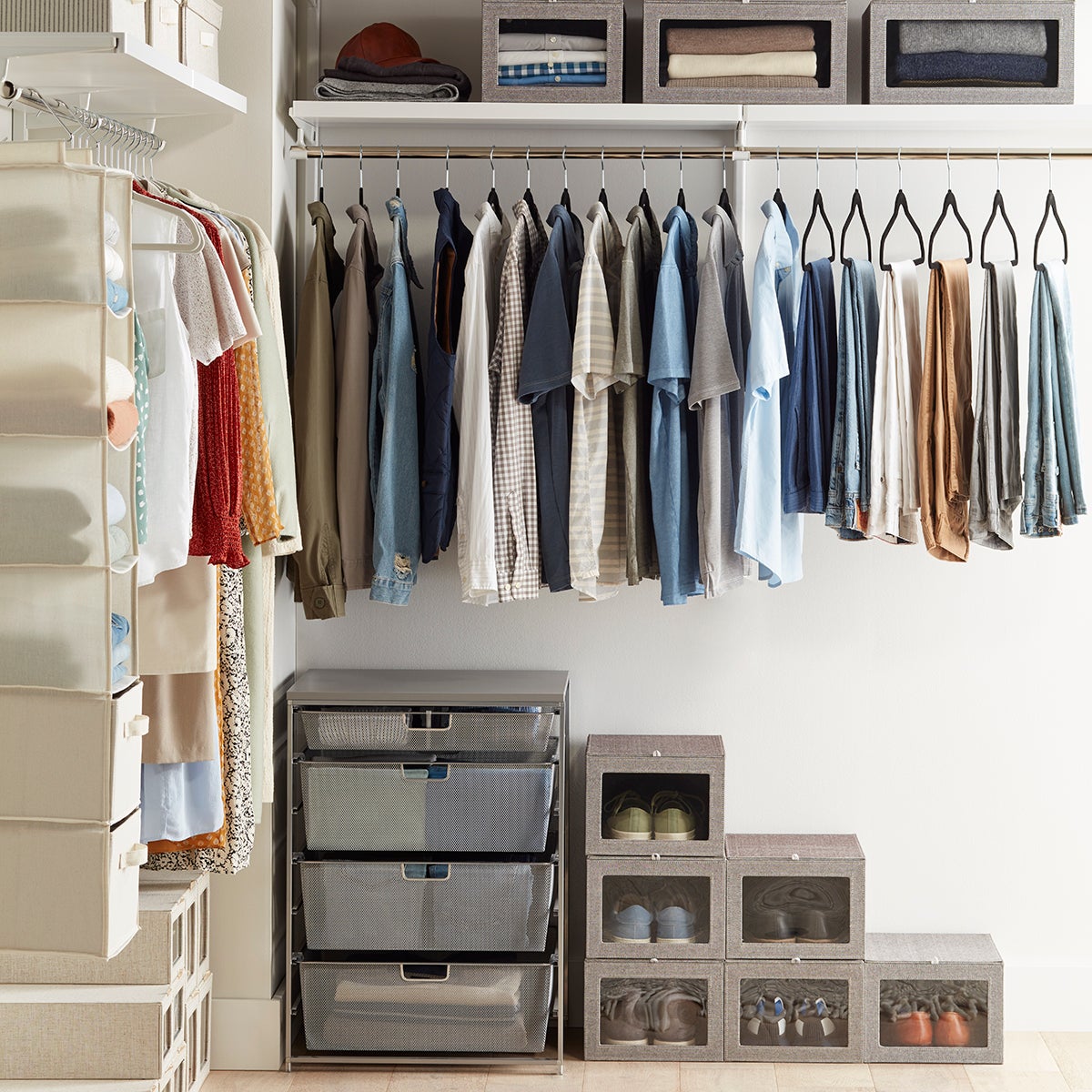 Cambridge Drop-Front Shoe Box | The Container Store