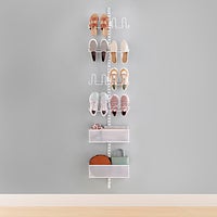 Elfa Utility Shoe Storage Wall Mounted Rack | The Container Store