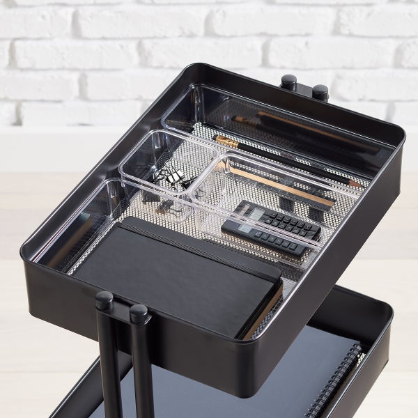 Everything Organizer 3-Tier Cart Organizer Tray | The Container Store