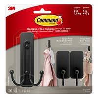 3M Command Brushed Nickel Combo Pack | The Container Store