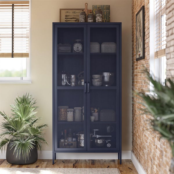 Novogratz Channing Tall 2-Door Metal Locker Storage Cabinet | The ...