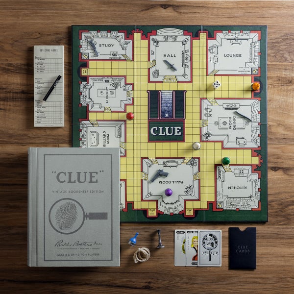 Clue Vintage Bookshelf Game | The Container Store