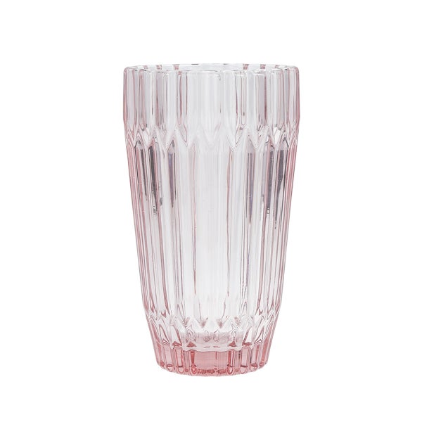 Fortessa Archie Pink Highball Glass Set of 6 | The Container Store
