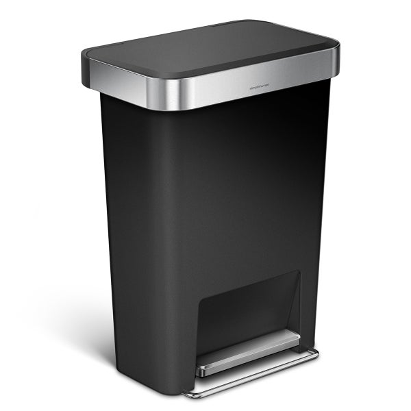 simplehuman 45L Rectangular Step Can | The Container Store