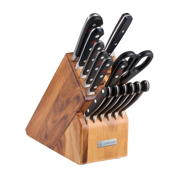 Wusthof Classic 15-Piece Knife Block Set | The Container Store
