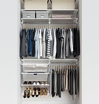 Elfa Classic 4' Reach-In Closet | The Container Store