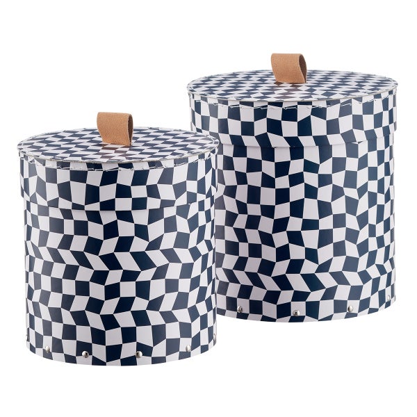 Bigso Hannah Round Box Set of 2 | The Container Store