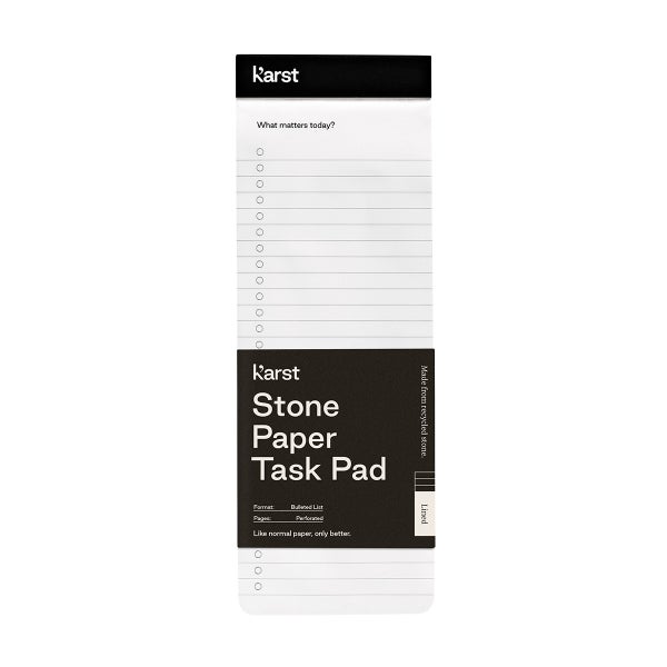 Karst Stone Paper Task List Notepad | The Container Store