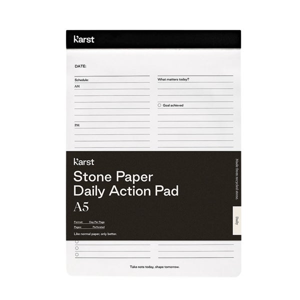 Karst Stone Paper Daily Action Notepad | The Container Store
