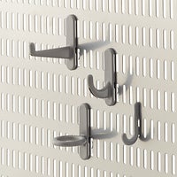Elfa Platinum Utility Pegboard Hook Multi-Pack of 12 | The Container Store