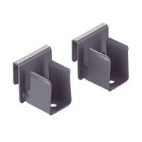 Decor Plus by Elfa Matte Grey Side Closet Rod Holder | The Container Store
