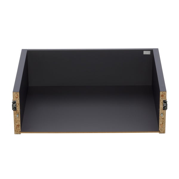 Decor Plus by Elfa 2' Matte Grey Drawer Box | The Container Store