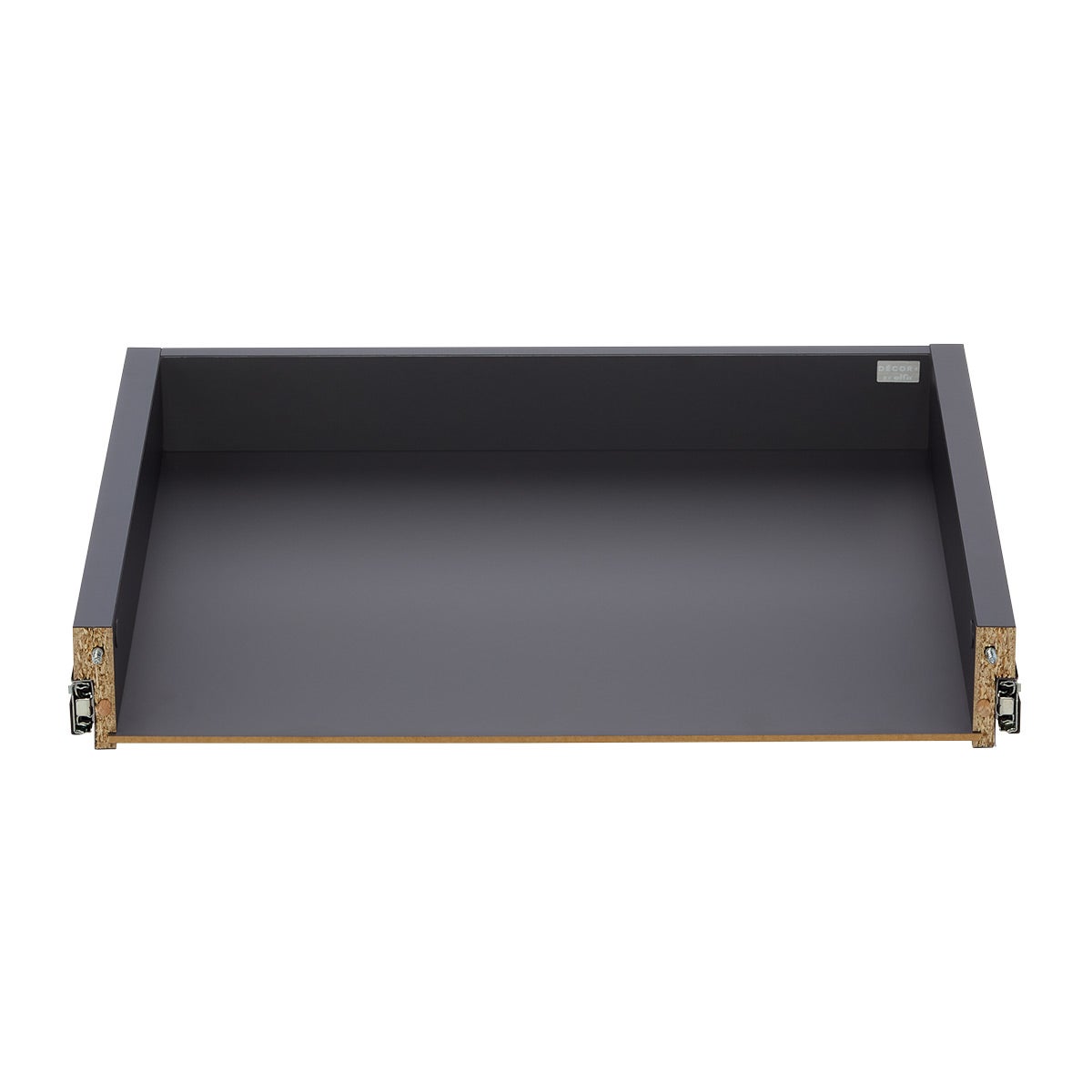 Decor Plus by Elfa 2' Matte Grey Drawer Box | The Container Store