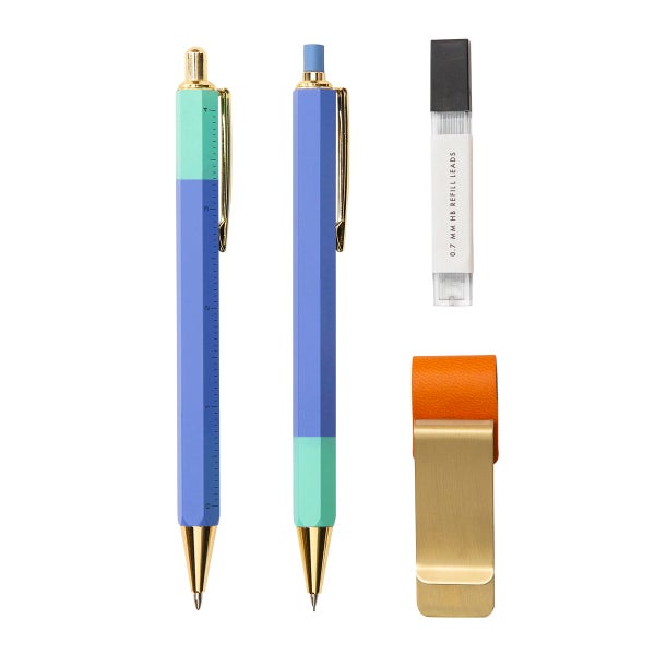 Kikkerland Inkerie Mechanical Pen & Pencil Set | The Container Store