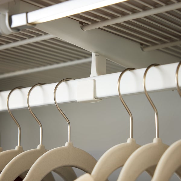 Decor Plus by Elfa Matte White Closet Rod | The Container Store