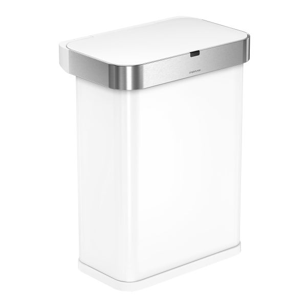 simplehuman 15.3 Gallon Voice and Motion Sensor Trash Can | The ...
