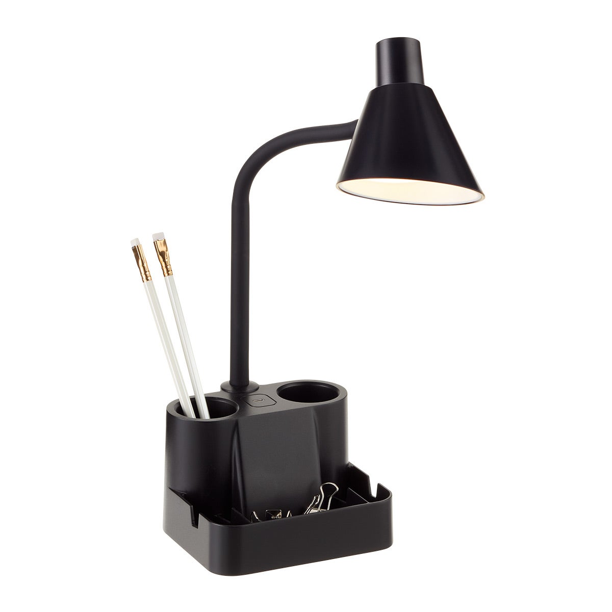 V Light Desk Lamp Organizer The Container Store