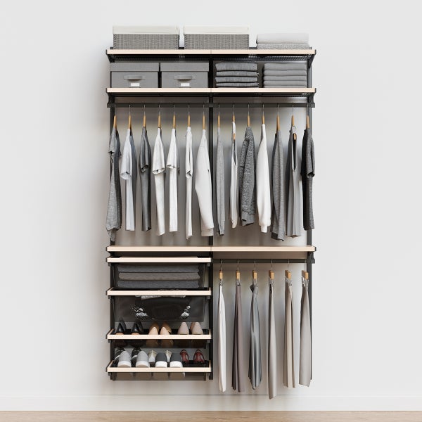 Decor Plus by Elfa 4' Closet with Mesh Drawers | The Container Store