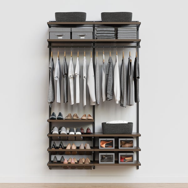 Decor Plus by Elfa 4' Reach-In Short-Hang Closet | The Container Store