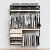 Decor Plus by Elfa 5' Closet with Solid Drawers | The Container Store
