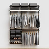 Decor Plus by Elfa 5' Closet with Mesh Drawers | The Container Store