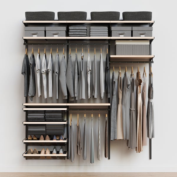Decor Plus by Elfa 6' Closet with Mesh Drawers | The Container Store