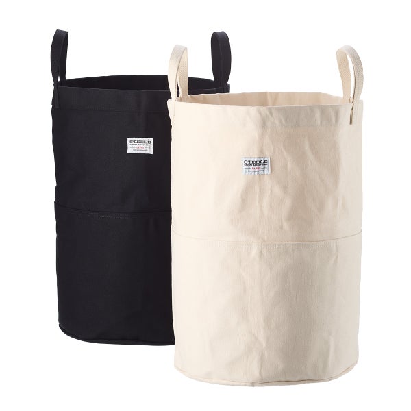 Steele Canvas Tall Canvas Hamper | The Container Store