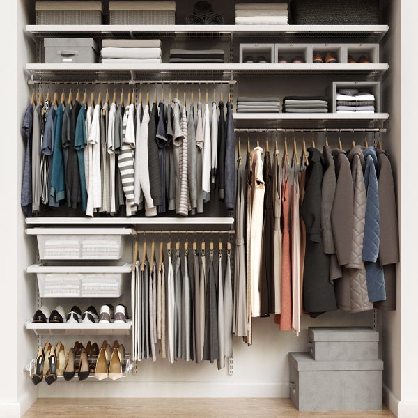 Elfa Décor 7' Reach-In Closet | The Container Store