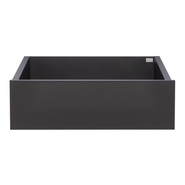 Decor Plus by Elfa 2' Matte Grey Drawer Box and Front | The Container Store