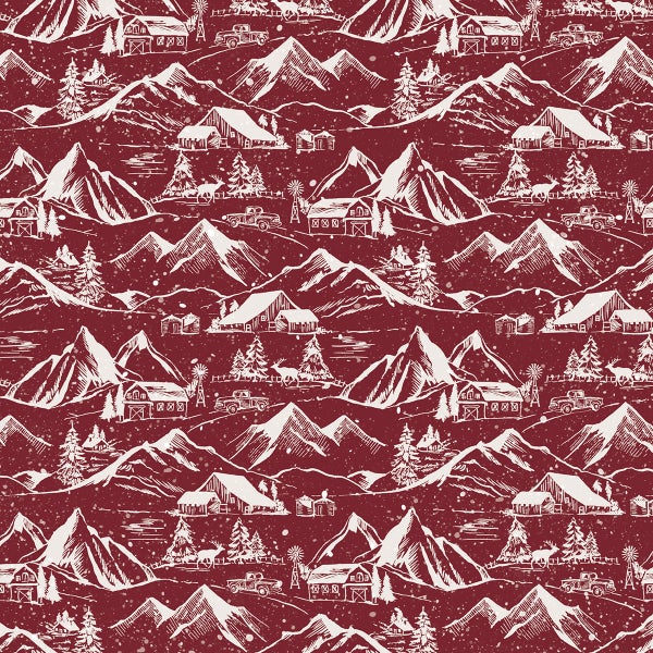 Punch Studio Mountain Cabin Wrapping Paper | The Container Store